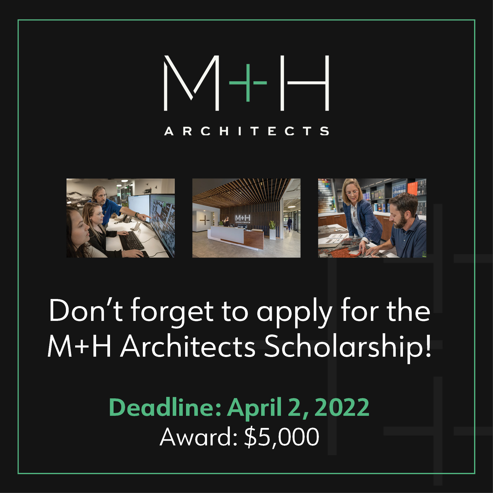 2022 M+H Architects Scholarship - M+H Architects